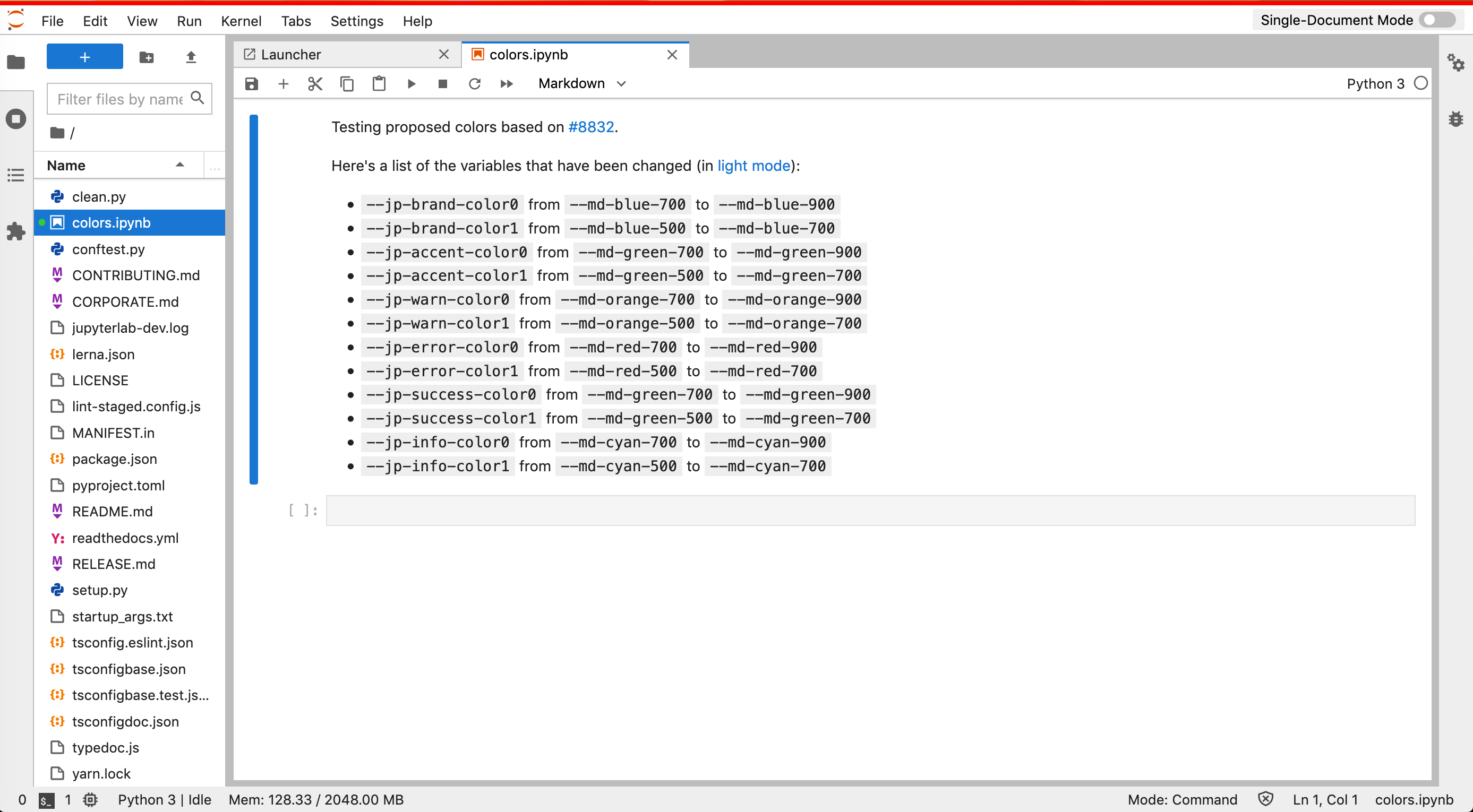 Update UI with accessible color contrast · Issue #8832 · jupyterlab ...