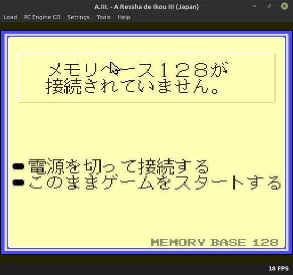 [PC ENGINE CD] [Request] Support for Memory Base 128 · Issue #447 · ares-emulator/ares · GitHub