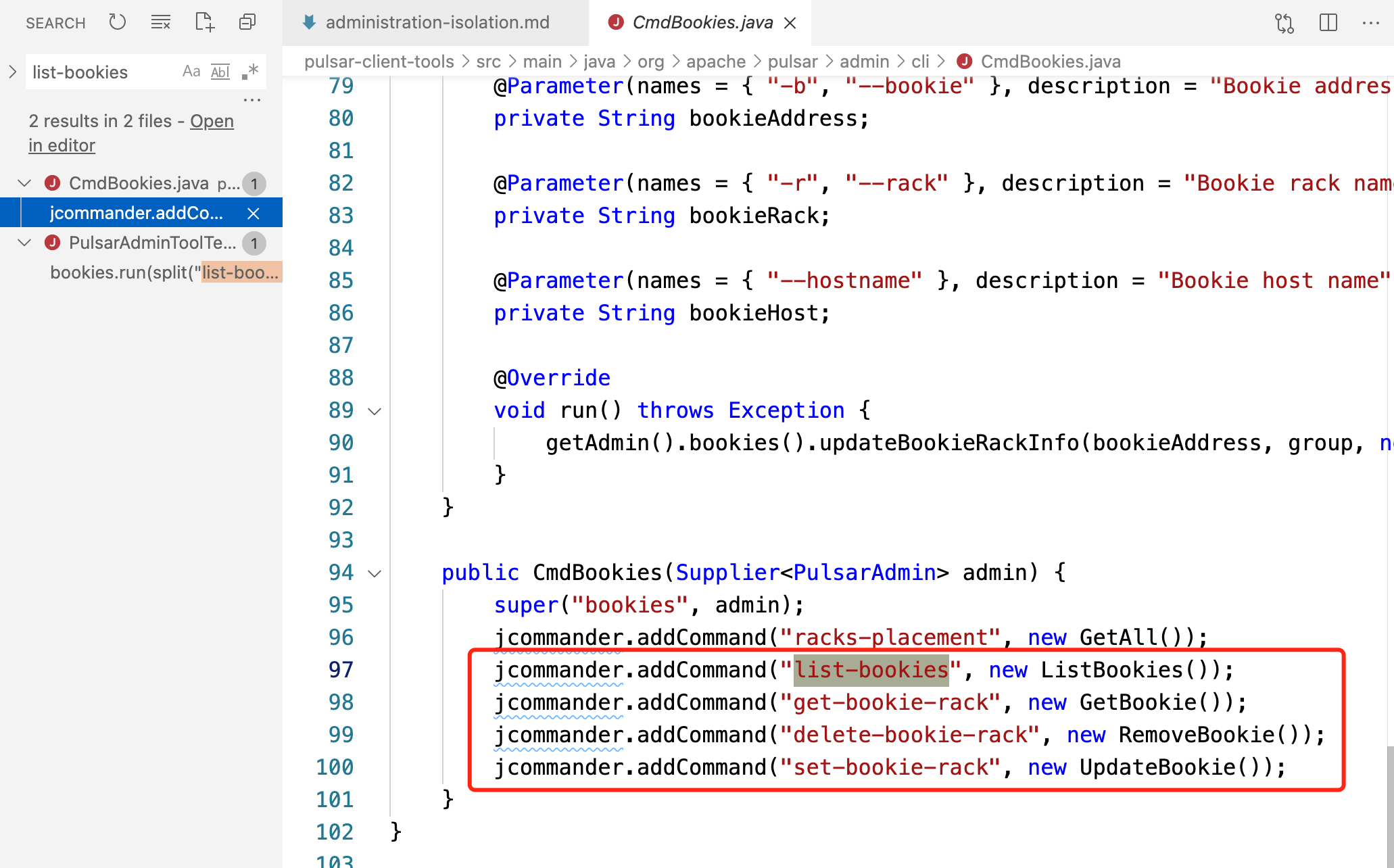 [Website] pulsar-admin bookies related commands are not shown on pulsar-admin website · Issue ...
