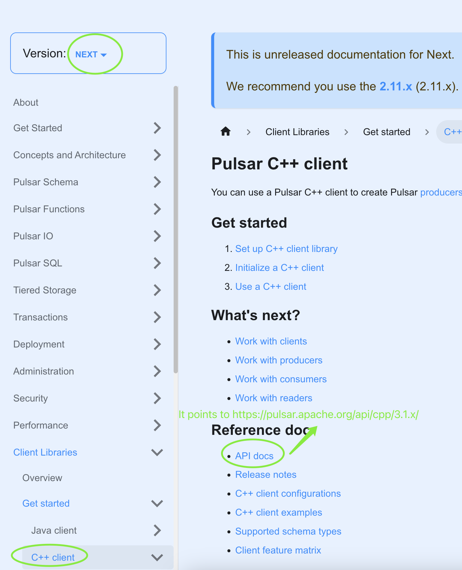 [doc] C++ API doc link · Issue #19745 · apache/pulsar · GitHub