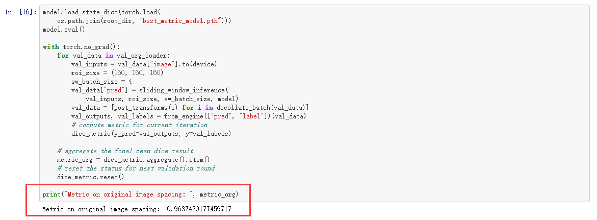 Spleen_segmentation_3d.ipynb was executed and the predicted label and background pixel values ...