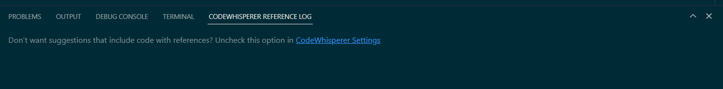 Codewhisperer Reference Log Doesn T Show References · Issue 3624 · Aws Aws Toolkit Vscode · Github