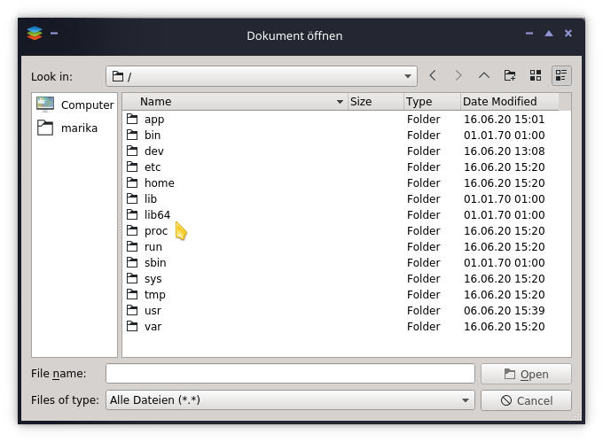 Open file menu does not list all directories · Issue #411 · ONLYOFFICE/DesktopEditors · GitHub