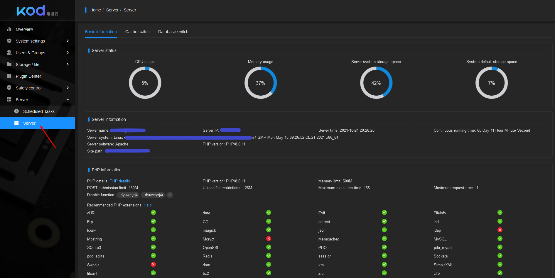 Make it store data in my server rather then my db · Issue #34 · kalcaddle/kodbox · GitHub