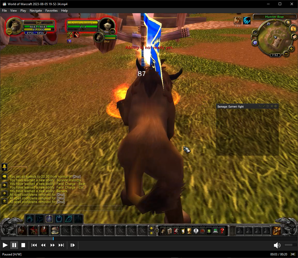 [Druid] Spell Berserk : energy consumption in feral form · Issue #16905 · azerothcore ...