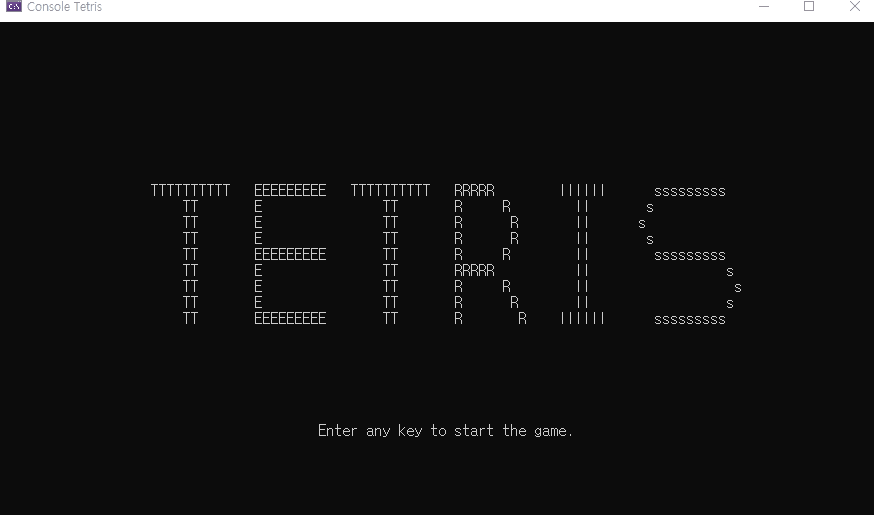 GitHub - YeonSeok-Song/Console_Tetris