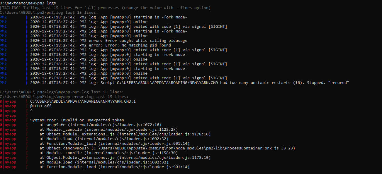 Need help to run Nextjs with Pm2 · vercel next.js · Discussion #19924 ...