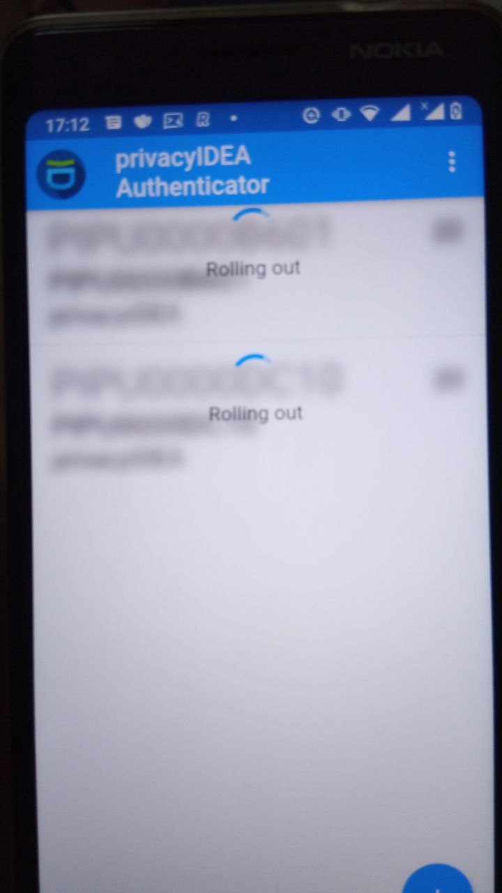 Rollout may fail, but the user cannot stop it · Issue #236 · privacyidea/pi-authenticator · GitHub