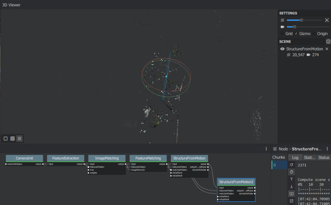 [Bug] Chained SfM result does not appear in 3D viewer (resolved with workaround) · Issue #493 ...