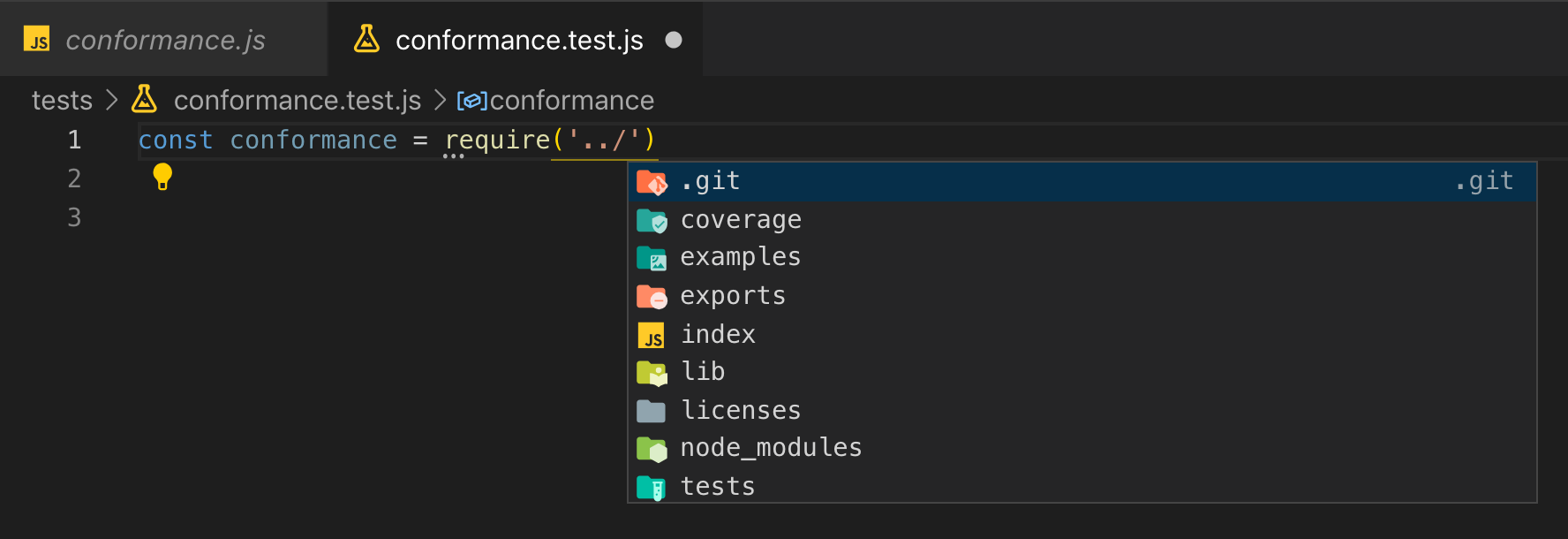 When requiring a file locally, don't duplicate strings if they are ...