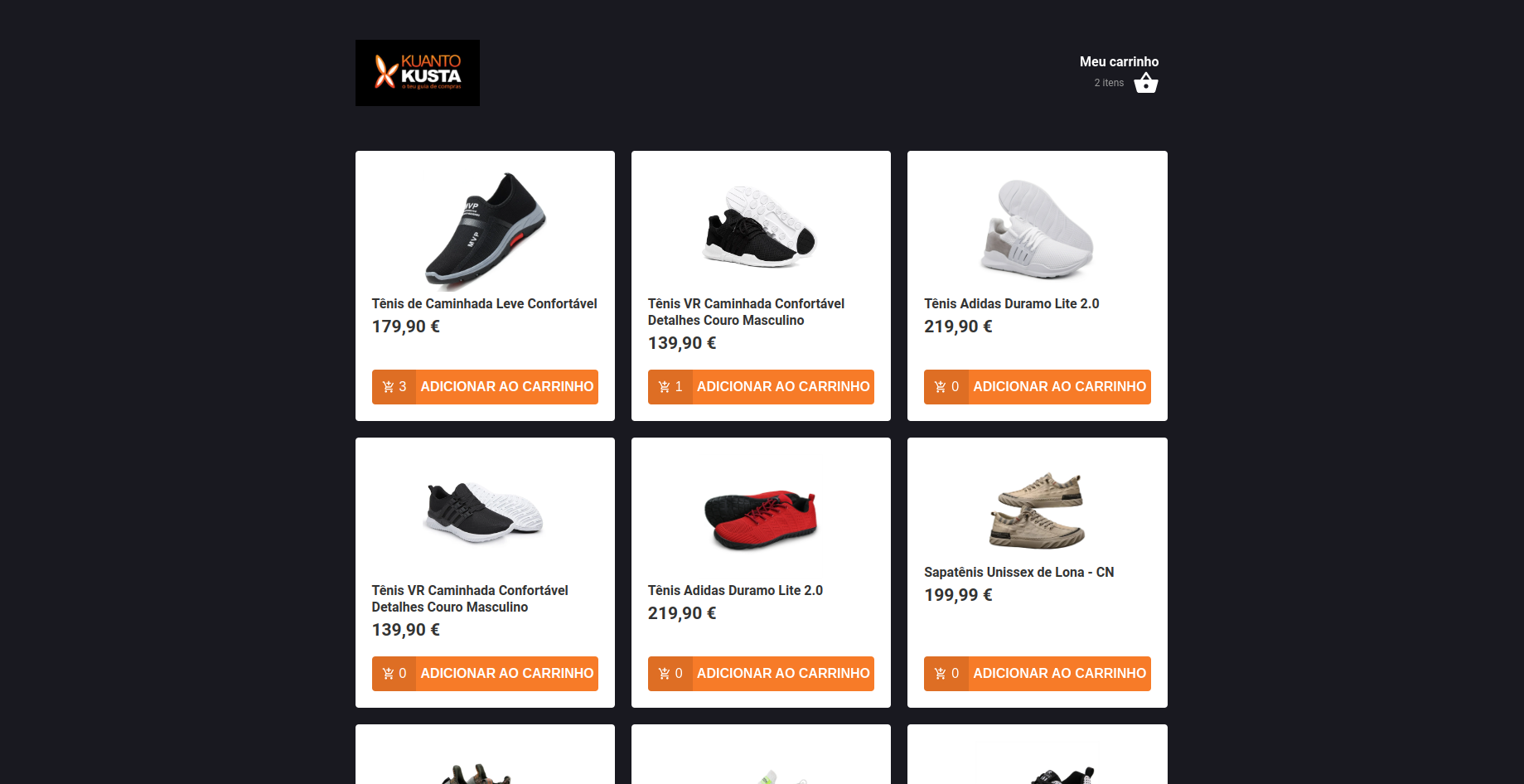 Github Jgoncalves8080 Kuanto Kusta