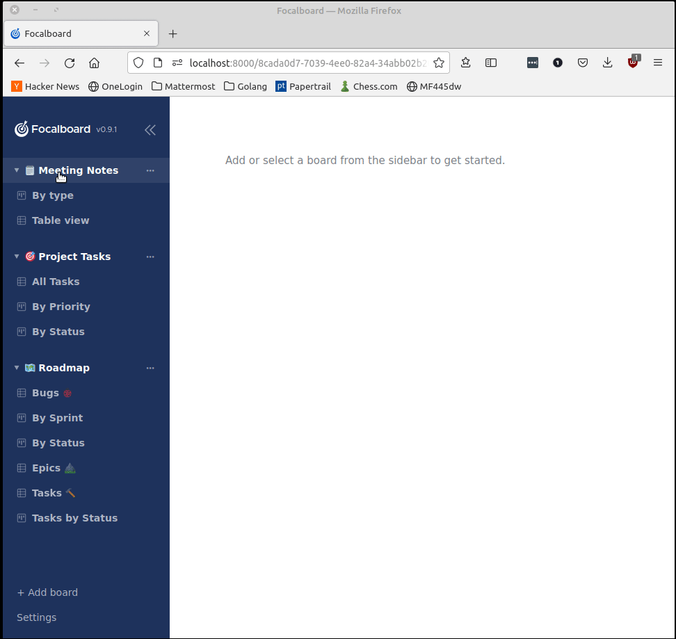 Bug: Personal server cannot select board/view · Issue #1421 · mattermost-community/focalboard ...