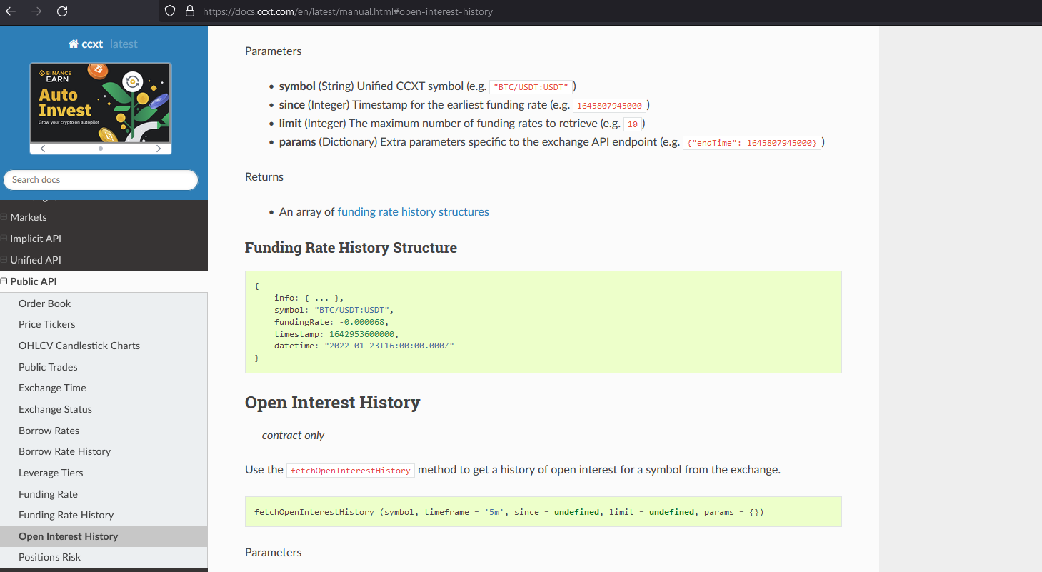 rendered Documentation updates · Issue #15260 · ccxt/ccxt · GitHub
