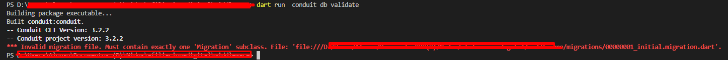 Bug When Running `conduit Db Validate` I Get An Invalid Migration File Error · Issue 122