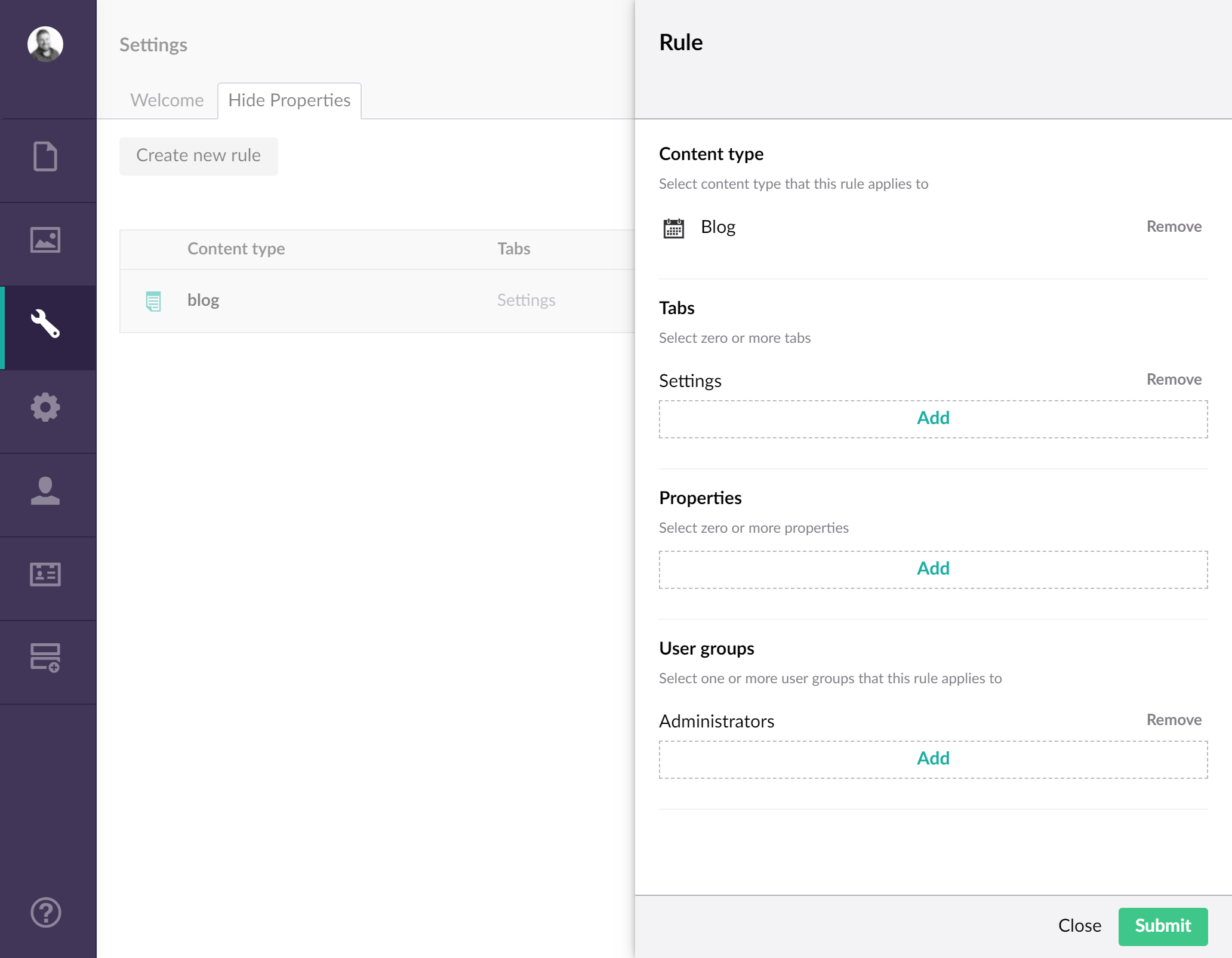 Hide properties for specific user groups · Issue #3903 · umbraco/Umbraco-CMS · GitHub