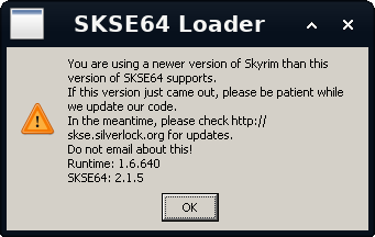 Skyrim SE installation installations no longer function (old version of ...