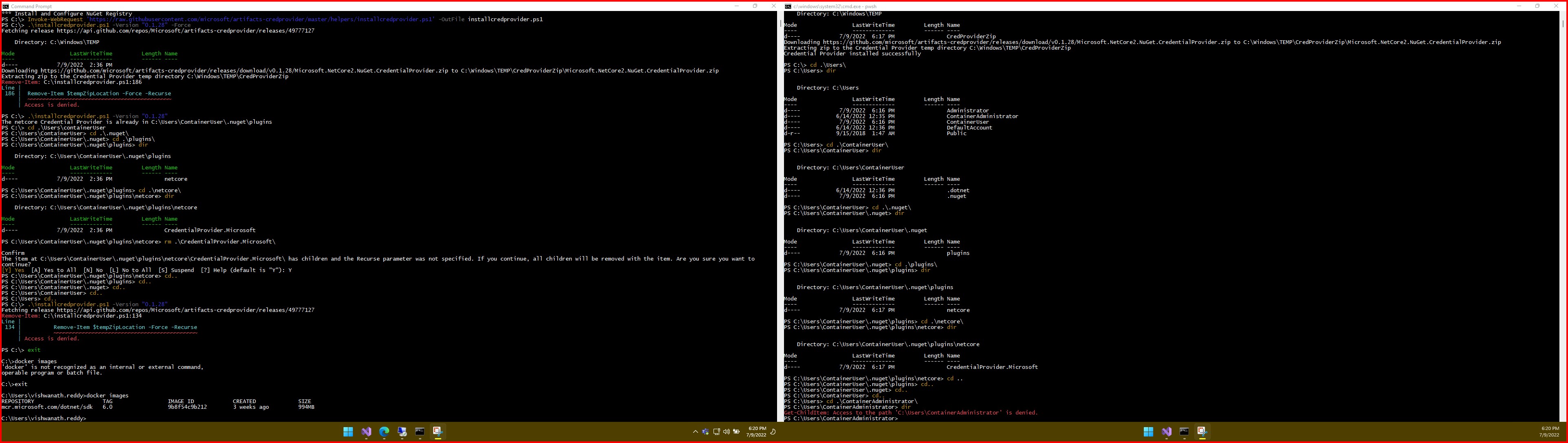 installcredprovider.ps1 running properly on .NET SDK 3.1 but NOT on .NET SDK 6.0 · Issue #326 ...