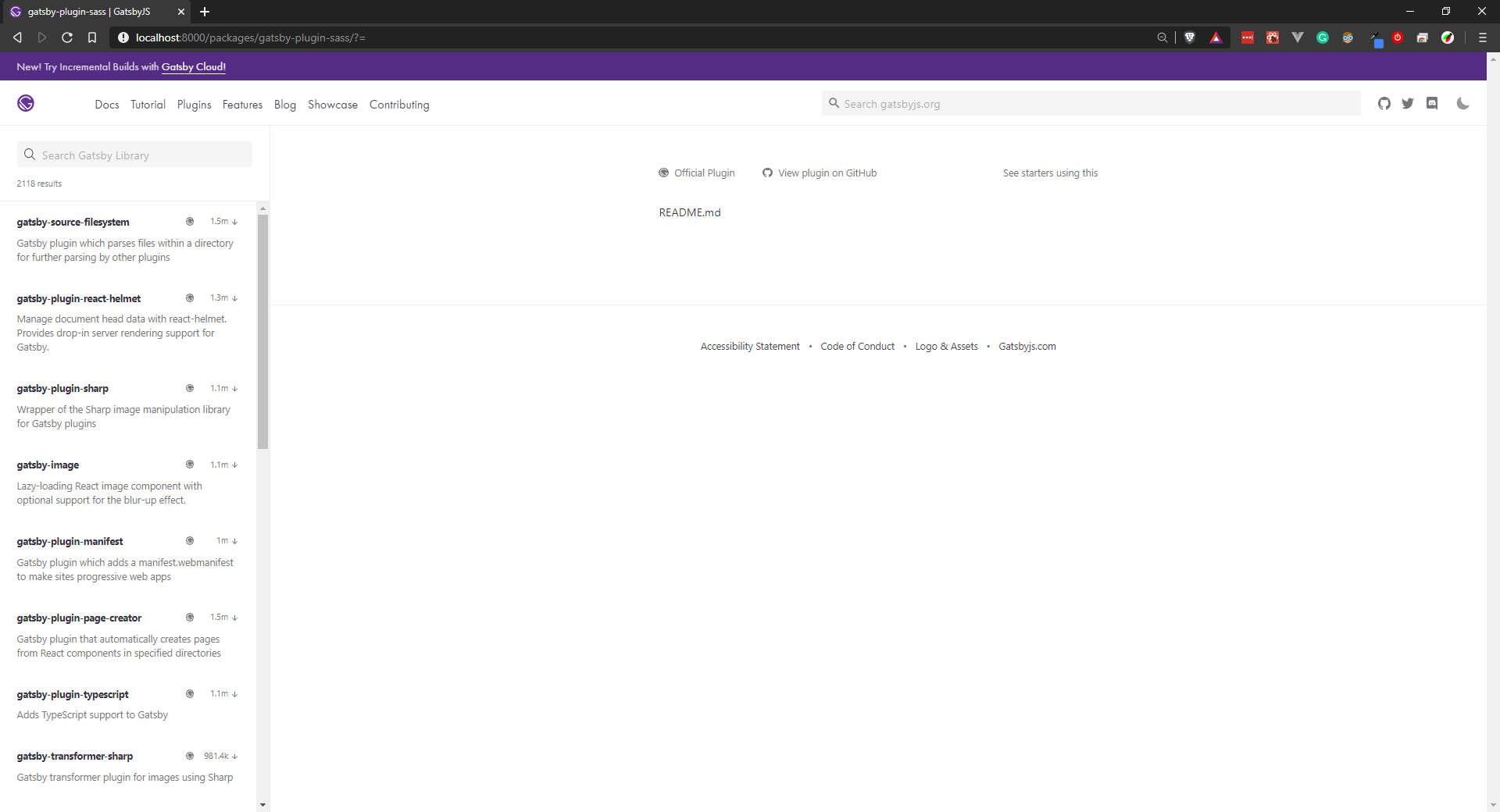 bug(www): some plugin READMEs are not properly rendered · Issue #24137 · gatsbyjs/gatsby · GitHub