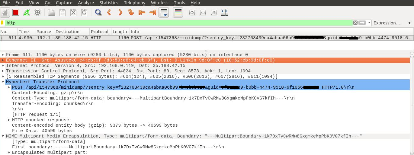 Crash report is not sending to sentry server · Issue #46 · getsentry ...