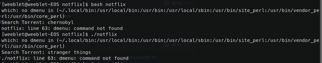 Make notflix run in the terminal · Issue #23 · Bugswriter/notflix · GitHub