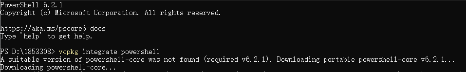 How do I integrate PowerShell · Issue #12872 · microsoft/vcpkg · GitHub
