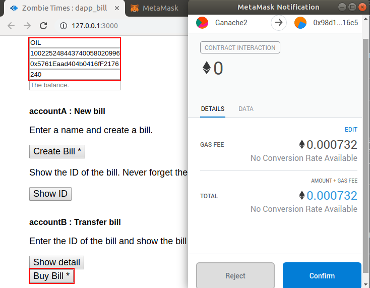 GitHub - zombietimes/dapp_bill