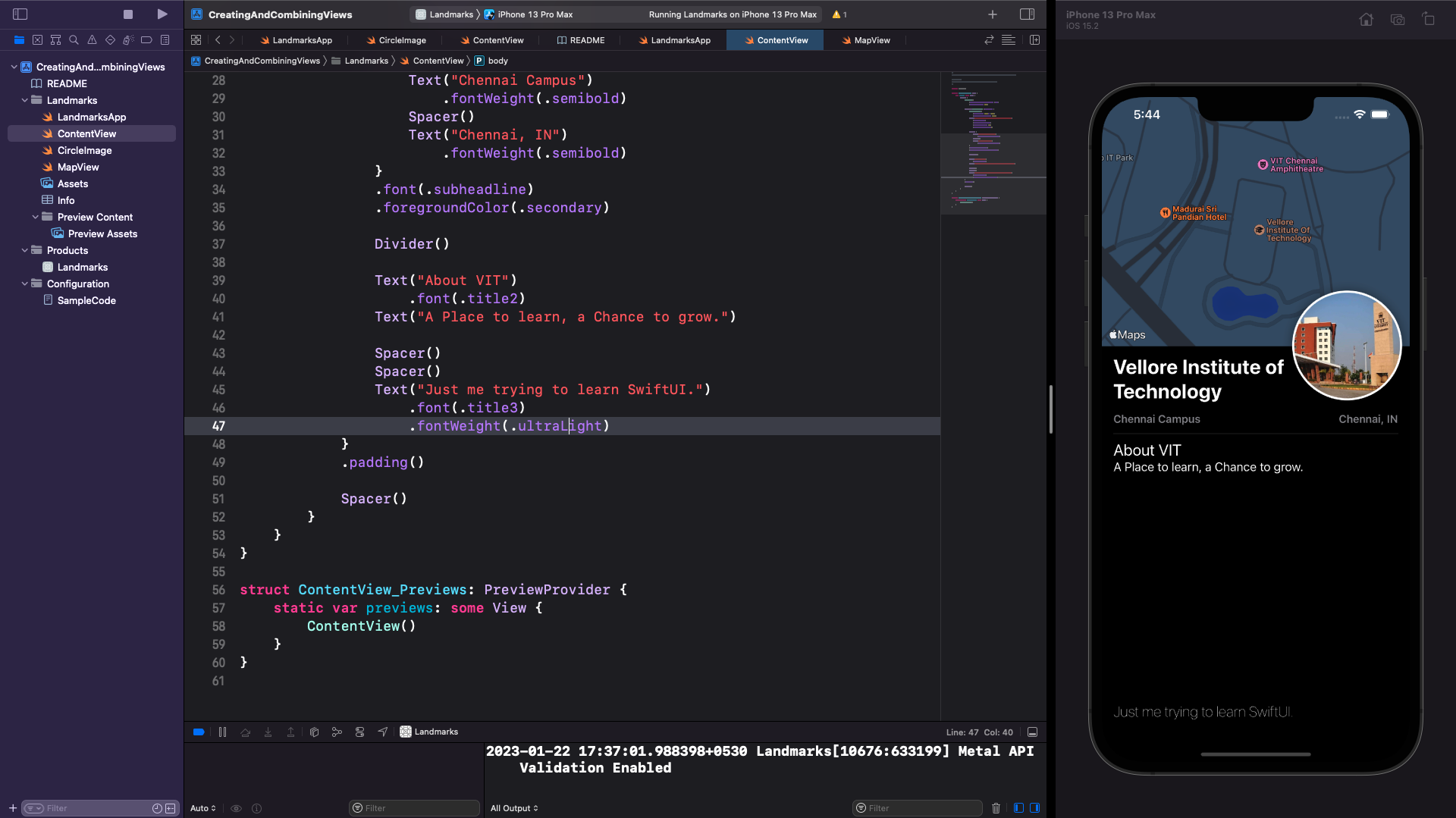 GitHub - ItsAkilesh/CreatingViewsInSwiftUI-inator: Learning SwiftUI