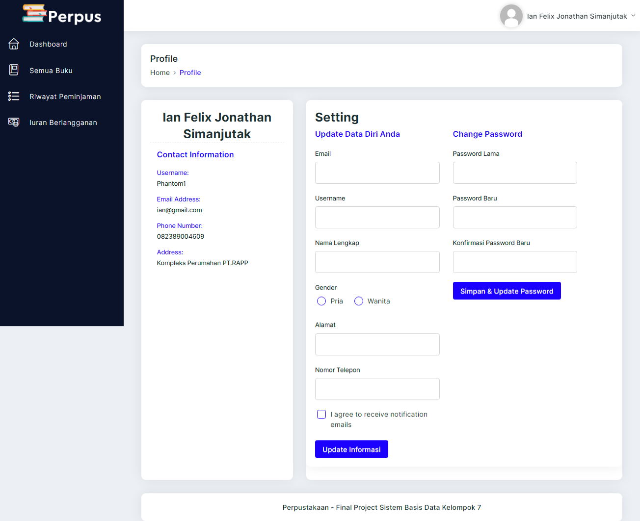 GitHub - Ianphantom/Website-Sistem-Informasi-Perpustakaan: Webiste Sistem Informasi Perpustakaan ...