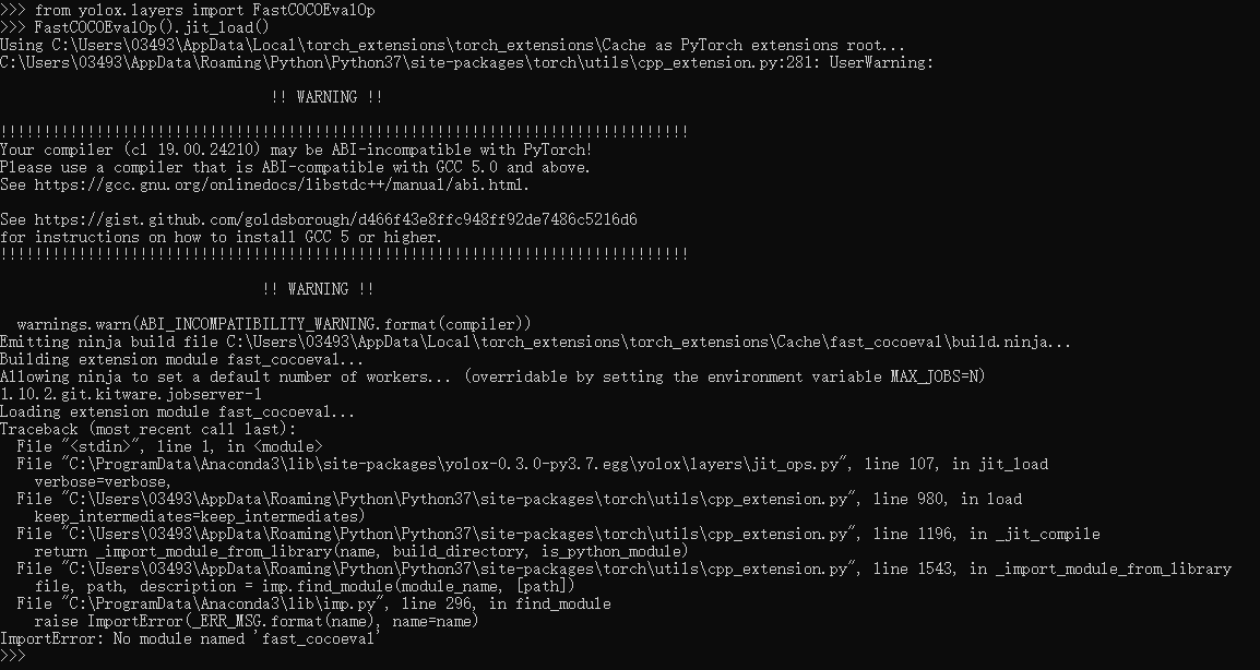yolox.layers.fast_cocoeval error · Issue #1277 · Megvii-BaseDetection/YOLOX · GitHub