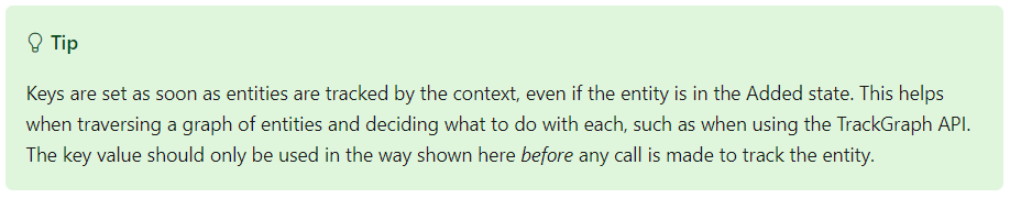 Are You Sure That The Keys Of Entities In Added State Have Been Set