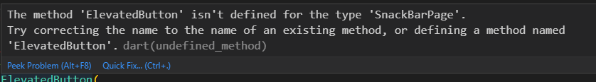 Visual Studio Code does not recognize ElevatedButton · Issue #68965 · flutter/flutter · GitHub