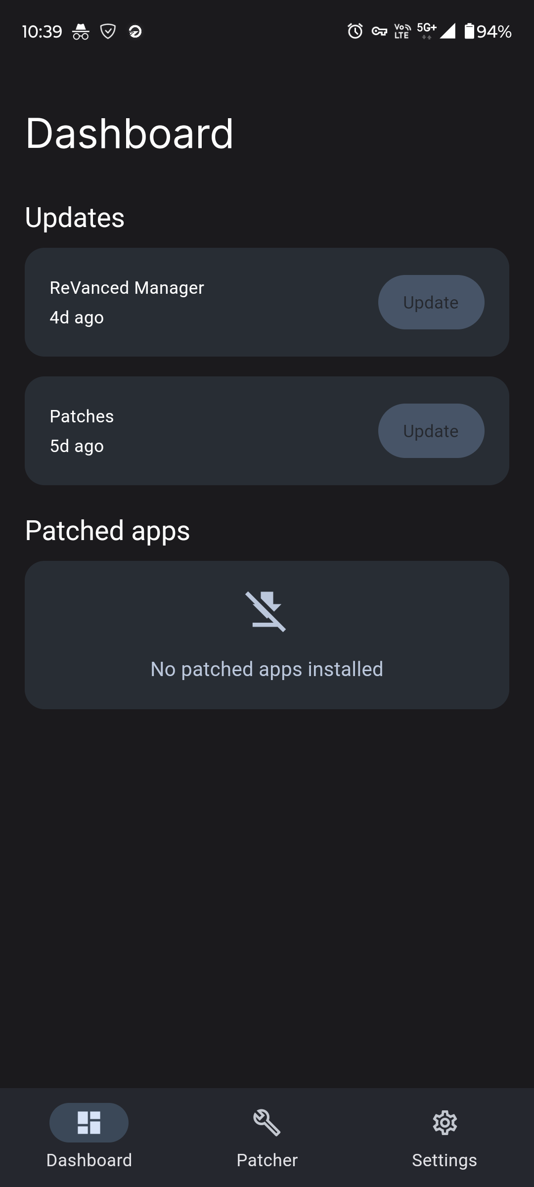 bug: no apps displaying in patch application section · Issue #1424 · ReVanced/revanced-manager ...