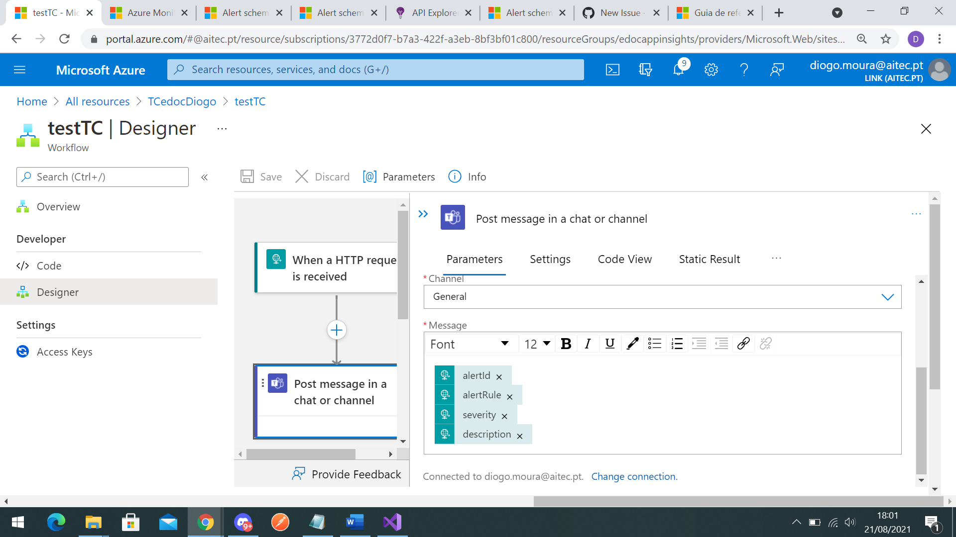 Logic App workflow not linked to Application Insights · Issue #2374 ...