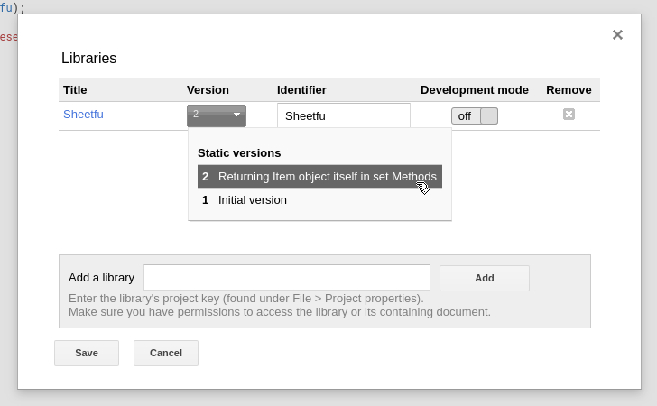 2nd version of the Library doesn't work · Issue #18 · socialpoint-labs/sheetfu-apps-script · GitHub