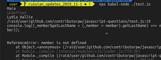 Q119 Strange markers/operands · Issue #278 · lydiahallie/javascript-questions · GitHub