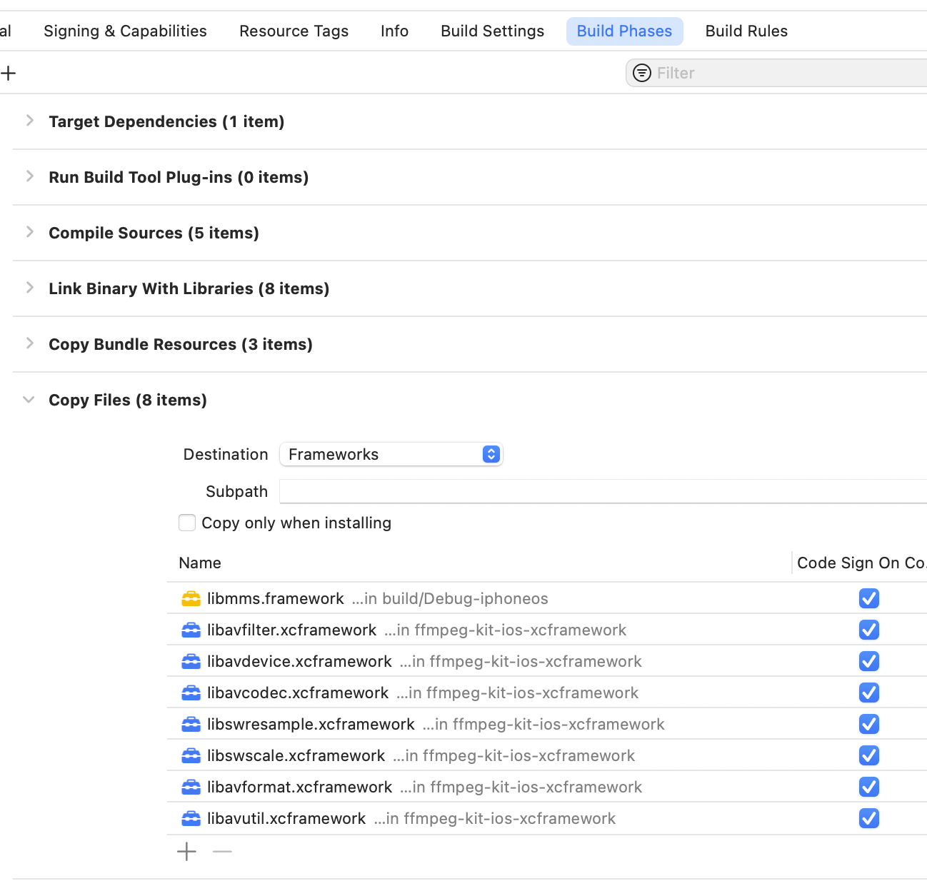 Could Not Run On Device But Ios Simulator · Issue 733 · Arthenicaffmpeg Kit · Github