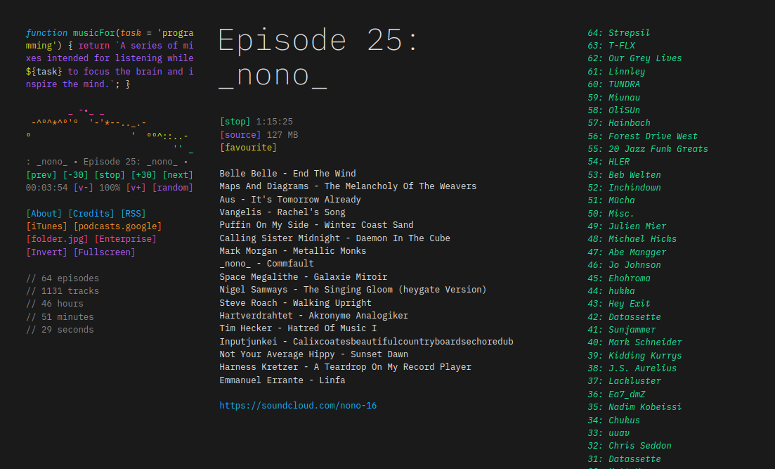 Add musicForProgramming · Issue #3410 · web-scrobbler/web-scrobbler · GitHub