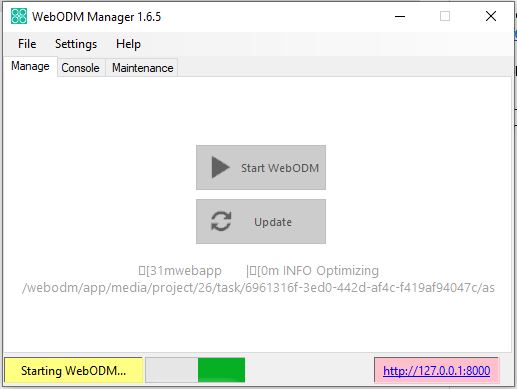 WebODM is stuck during startup · Issue #761 · OpenDroneMap/WebODM · GitHub