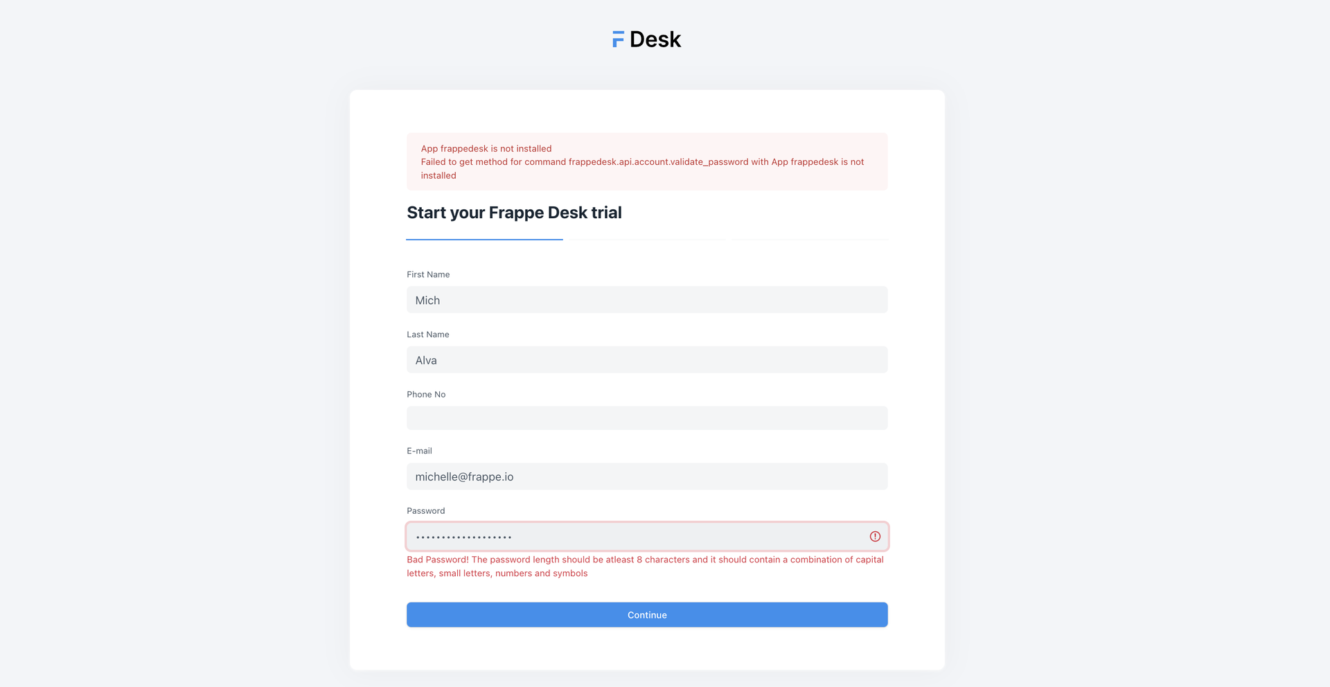 Signup Workflow Issues · Issue 1132 · Frappe Helpdesk · Github