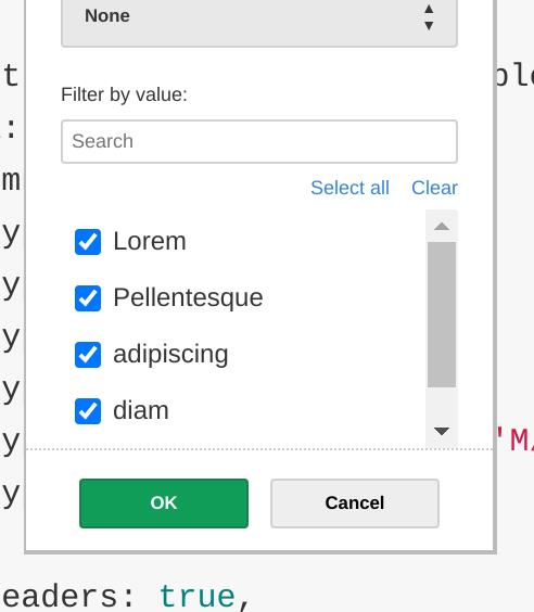 Feature Request: case-insensitive filter options · Issue #8363 · handsontable/handsontable · GitHub