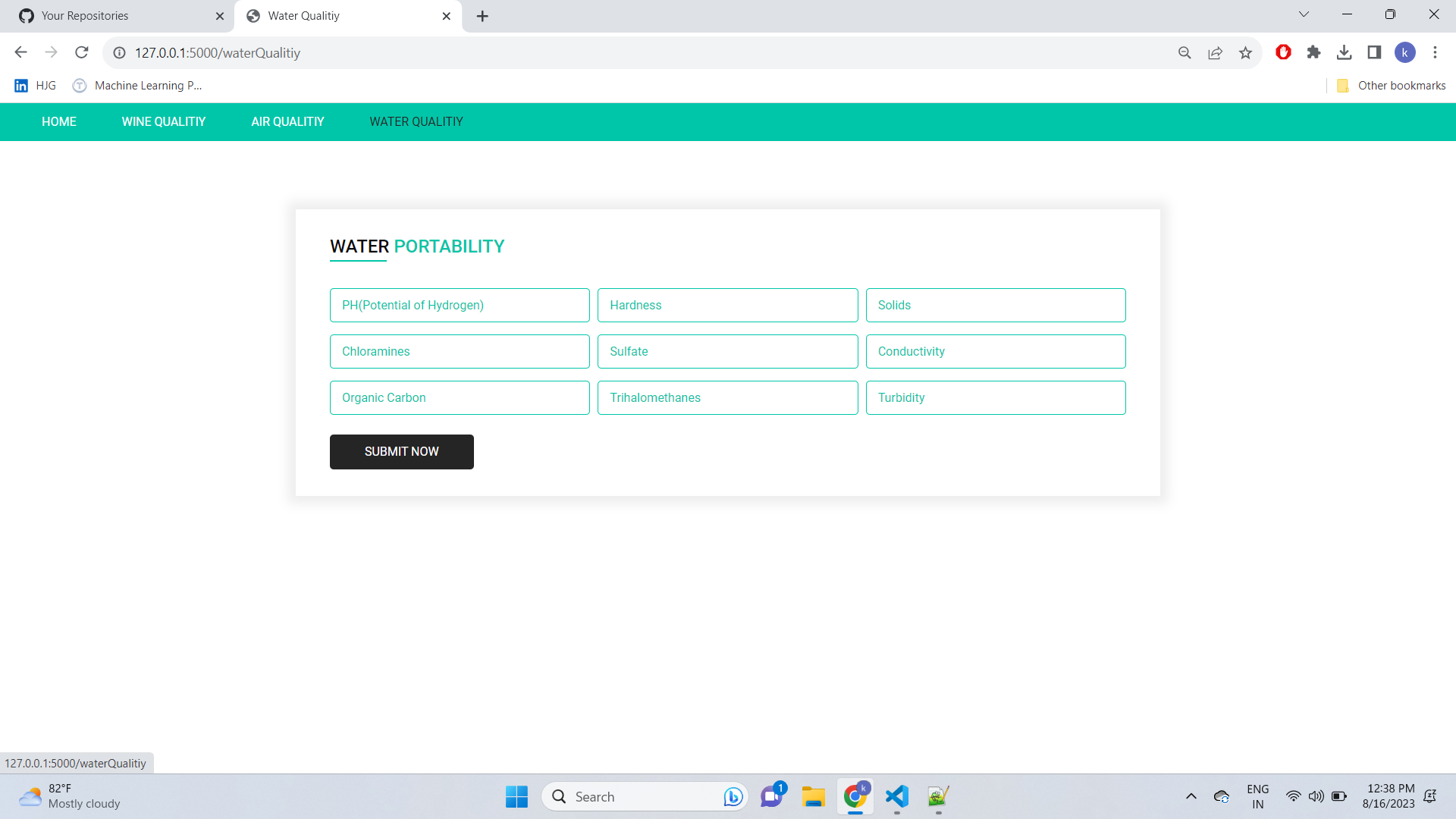 GitHub - KaushalSalvatore/qualities-check: This is a Machine Learning Project used to predict ...