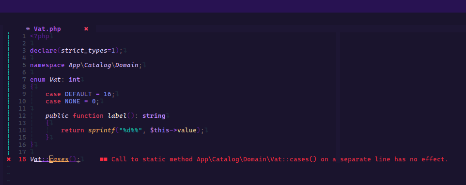 Method "cases" does not exist on class My\Beautiful\Enum · Issue #2378 · phpactor/phpactor · GitHub