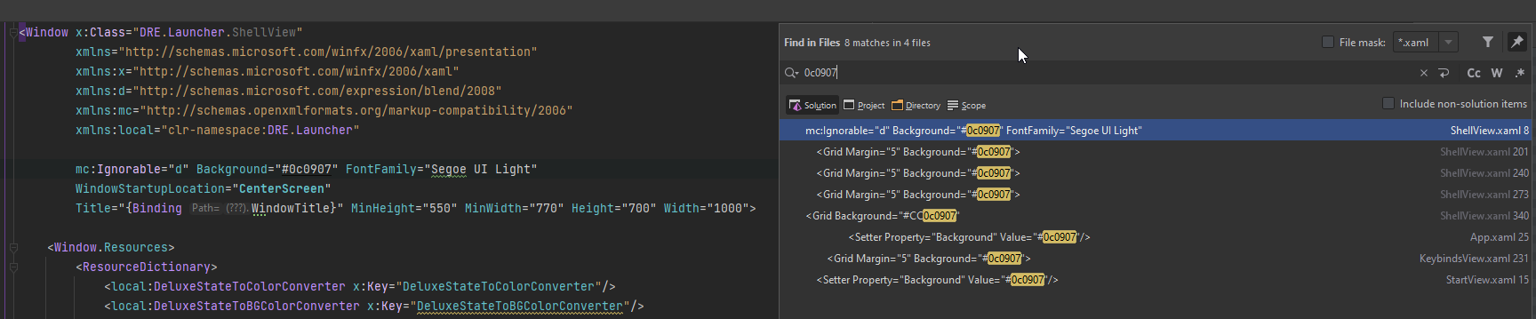 Visual Tree and text value colors have black background · Issue #293 · snoopwpf/snoopwpf · GitHub