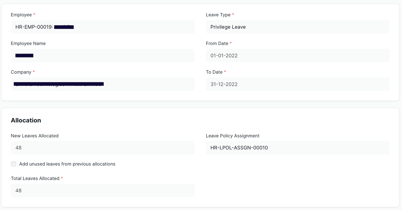 Incorrect earned leave allocation · Issue #123 · frappe/hrms · GitHub