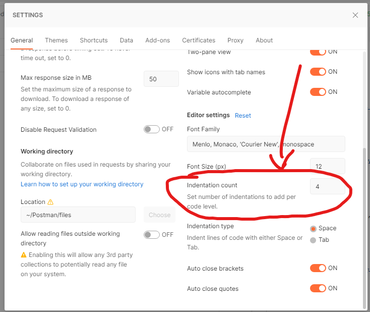 Formatting of XML in the text editor not respecting the indentation settings set · Issue #9024 ...
