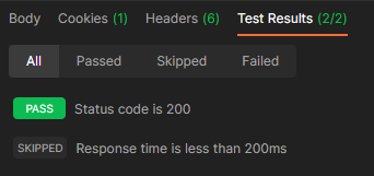 Ignore specific tests | Postman Answers | Postman API Network
