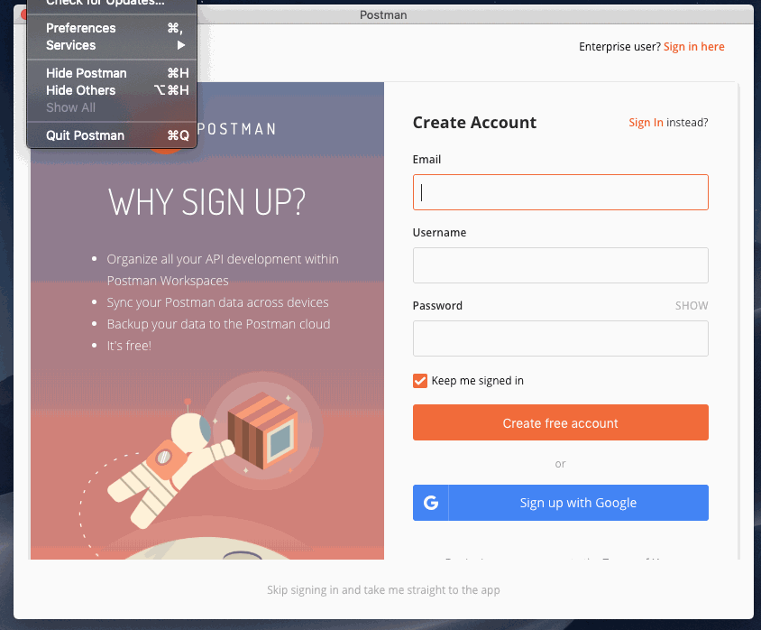 App Crashes When Using Any Menu Item From Keyboard Or From Shortcuts · Issue 7515 · Postmanlabs 