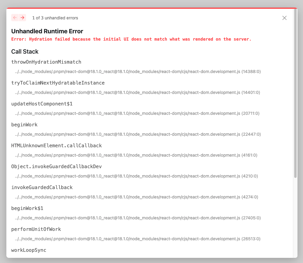 [bug] `useAccount` causes an Hydration Error when using with next.js · Issue #792 · wevm/wagmi ...