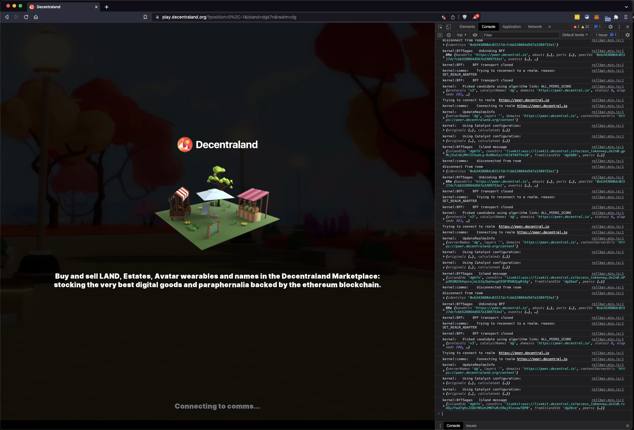 Latest Deployment Seemed To Break The Client On My End And It Keeps Connecting To Comms Forever