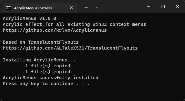 AcrylicMenus can't detect dark mode properly on Windows 11 · Issue #12 ...